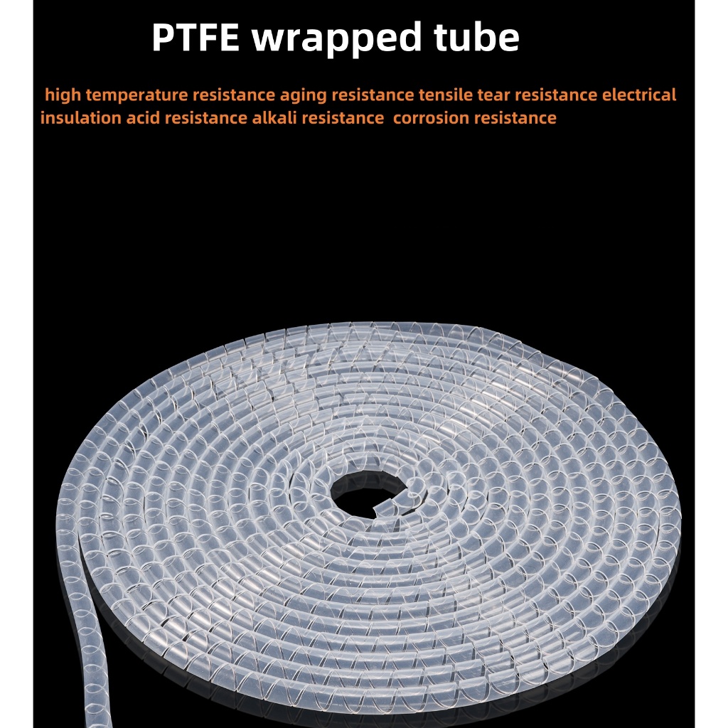 High temperature resistant PTFE wrapped tube, , FEP PFA PTFE spiral ...