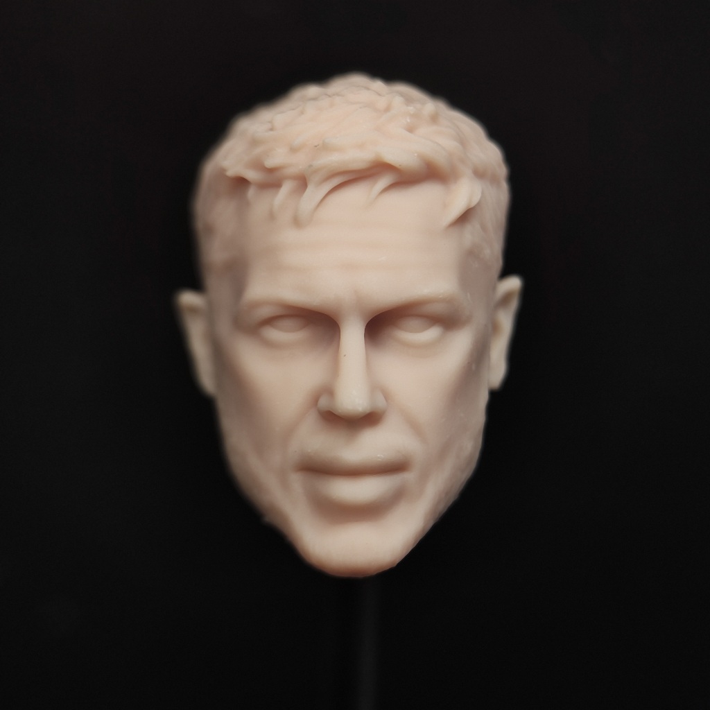 Unpainted 1/12 Scale Tom Hardy Venom Eddie Brock Head Carved Model Fit ...
