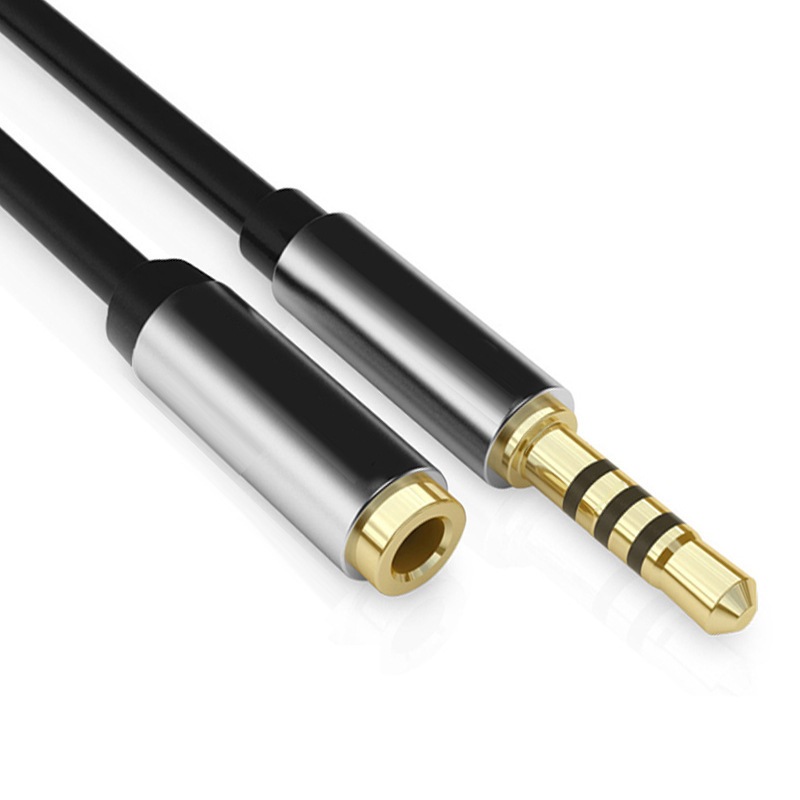 2 meters long 3.5MM Aux Jack Audio Extension Cable male to female cell ...
