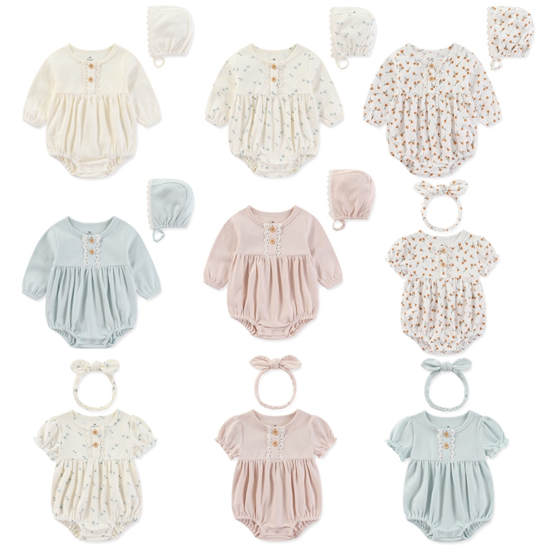 Baby Birthday Dress 0-24Months Newborn Baby Girl Cute Jumpsuit And Hat ...