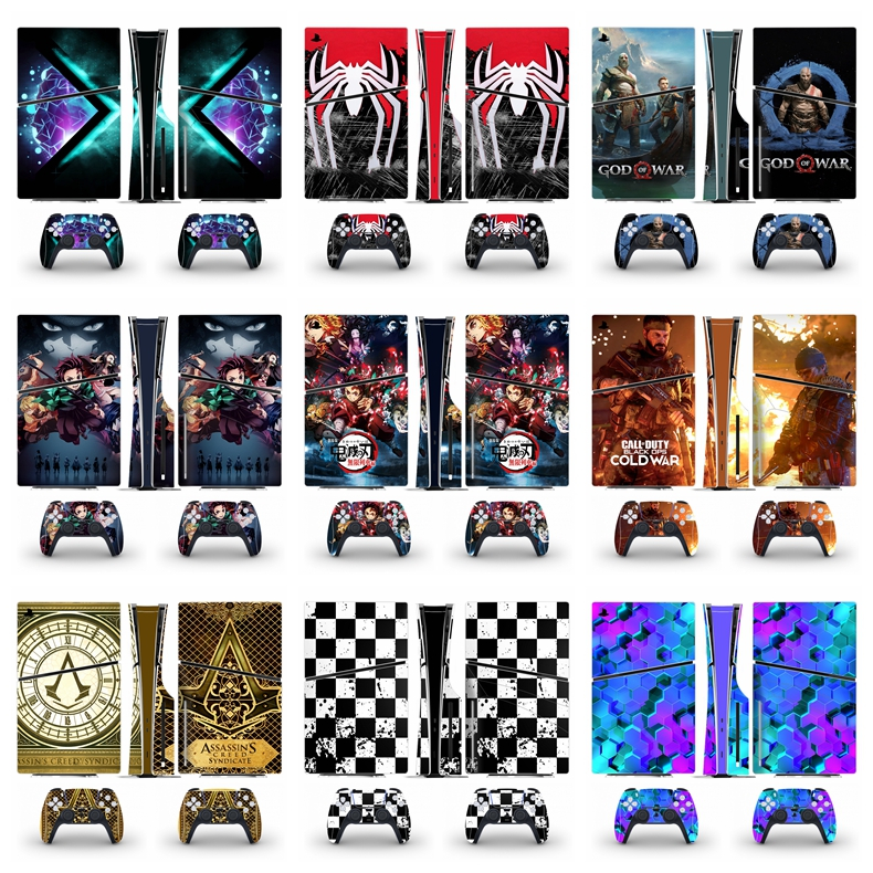 50 Colors Skin Sticker Compatible with Sony Playstation 5 Slim Disc ...