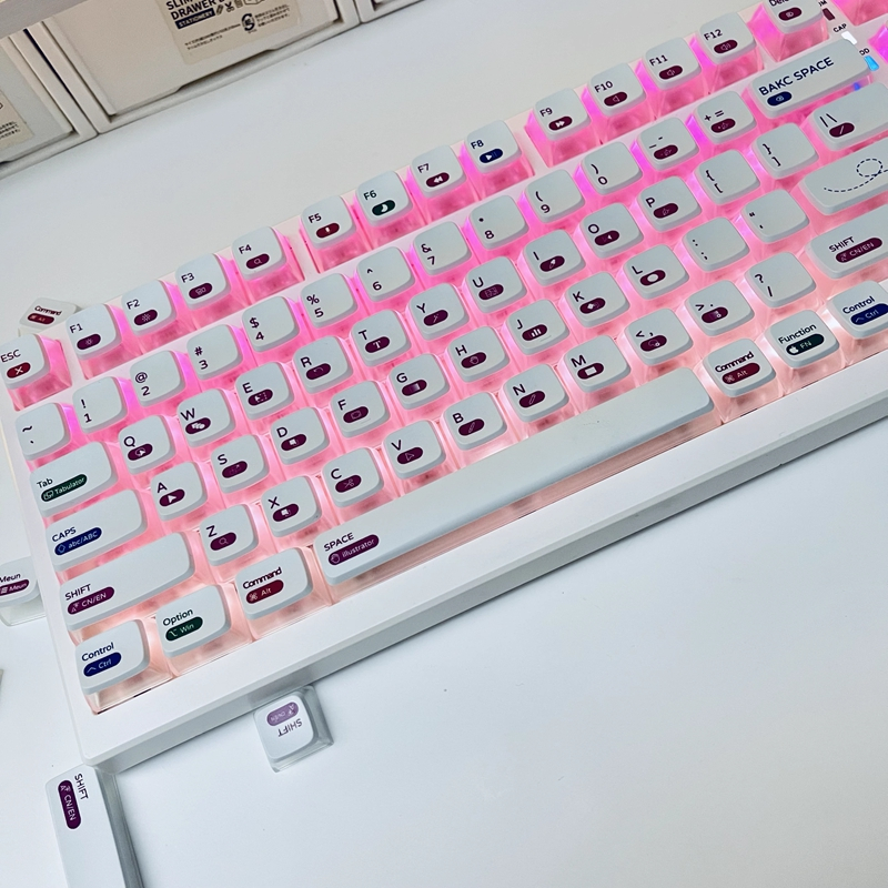 【ONLY KEYCAP】Pudding Designer Keycap 130 Keys CBSA Profile For Cherry ...