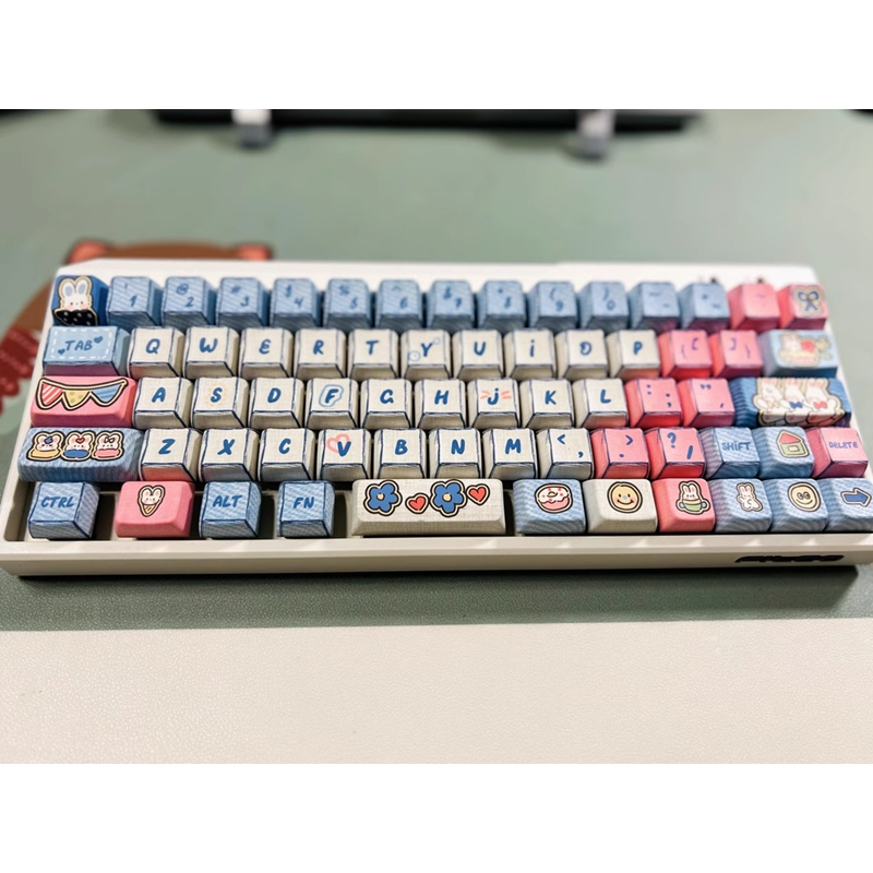 【KEYCAP ONLY】Cowboy Bunny Keycap 149 Keys MDA Profile PBT Dye-sub For ...