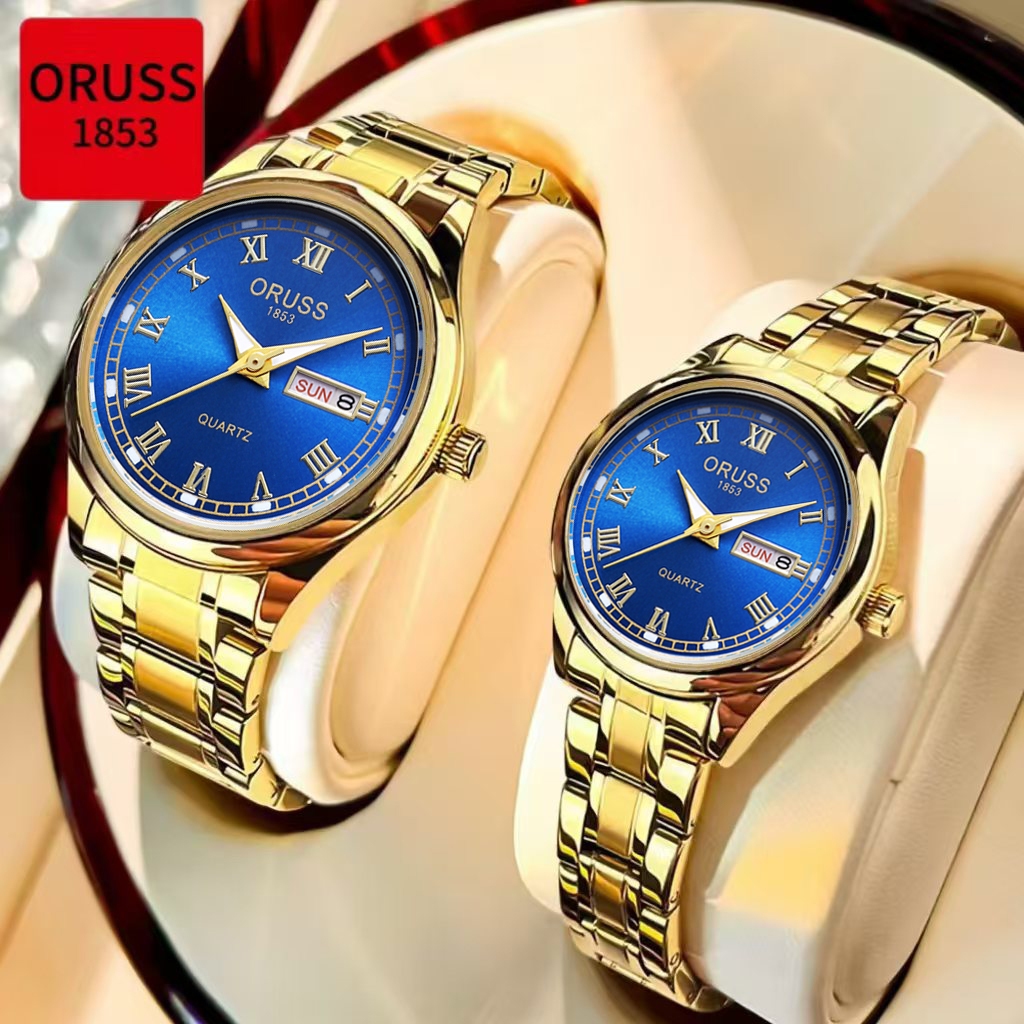 [Gift][With Box]ORUSS Original Couple 2 Pcs Fashion Luxury Stainless ...