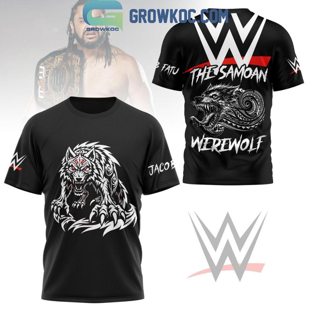 WWE Jacob Fatu 2025 The Samoan Werewolf T-Shirt | Shopee Philippines