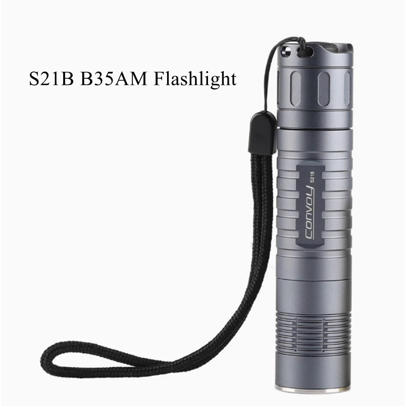 Convoy S21B Flashlight With B35AM LED 21700 Torch Camping Hiking Lamp ...