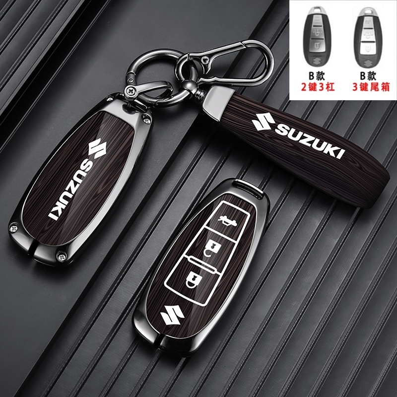3 colors to choose,Zinc Alloy Leather Key Case Cover For Suzuki Ertiga ...