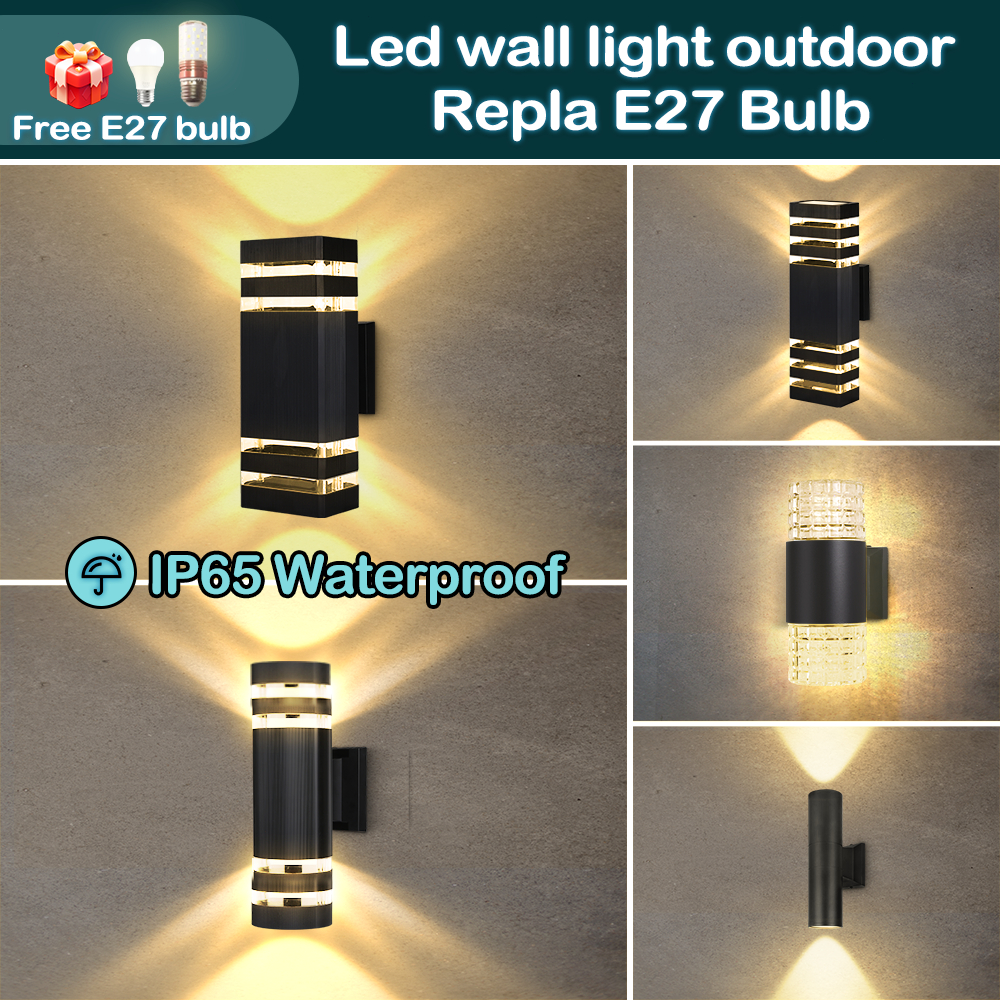 ChuangYang Led Wall Light Outdoor Waterproof Tri Color Wall Lamp ...