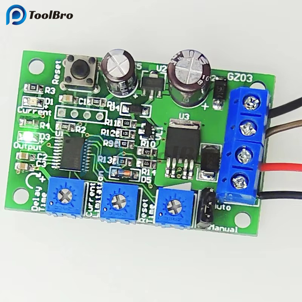6V12V24V10A DC motor overcurrent protector blocked-rotor overload ...