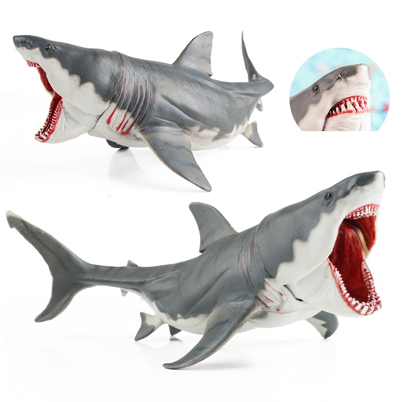 simulation marine animal megalodon great white shark model children ...