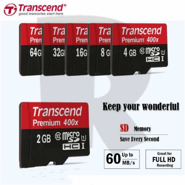 Original Transcend Universal Memory SD Micro Card Class 10 Card 8GB 16GB 32GB 64GB 128GB ...