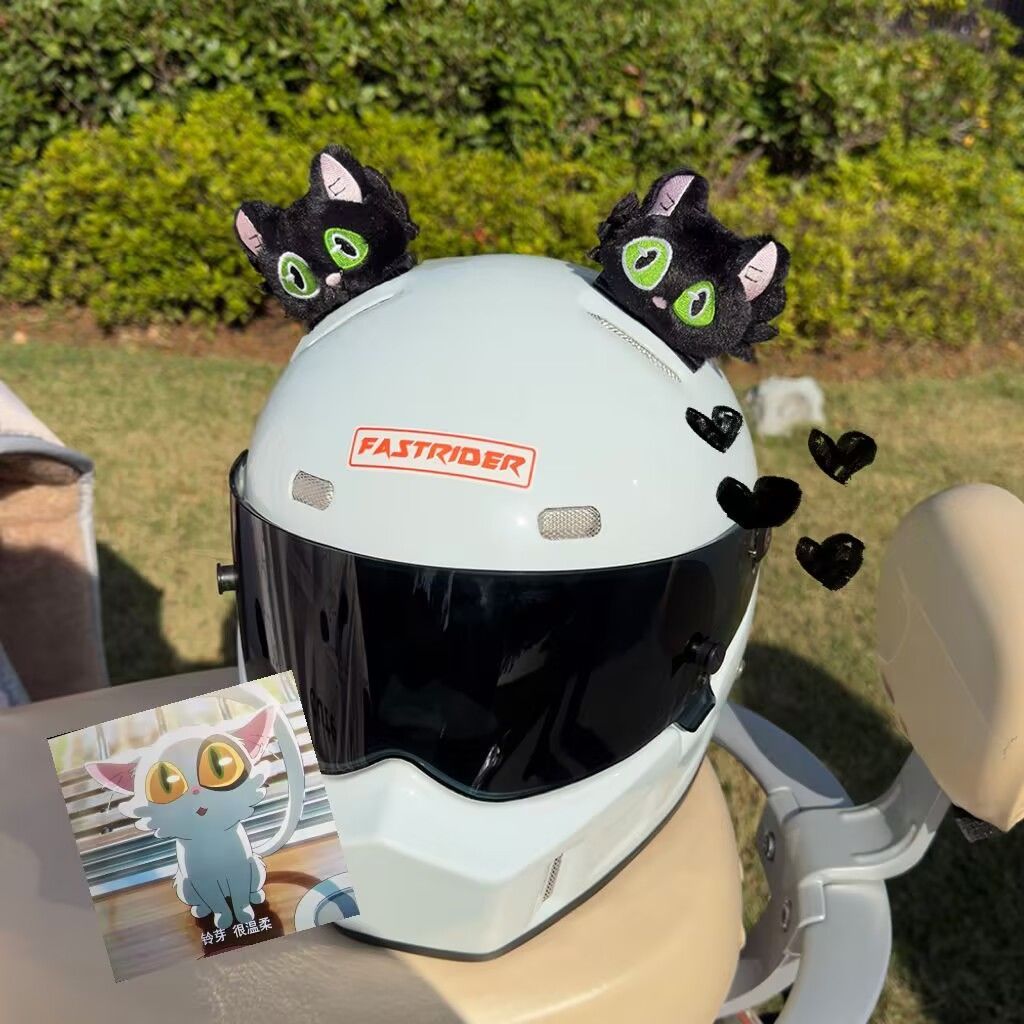 Helmet Accessories Detachable Doll Cute Girl DIY Helmet Decoration ...