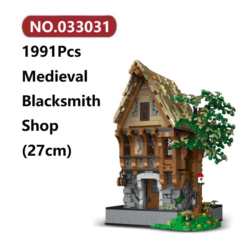 Blacksmith Shop Medieval Building Blocks 1991 Pcs MORK Architecture ...