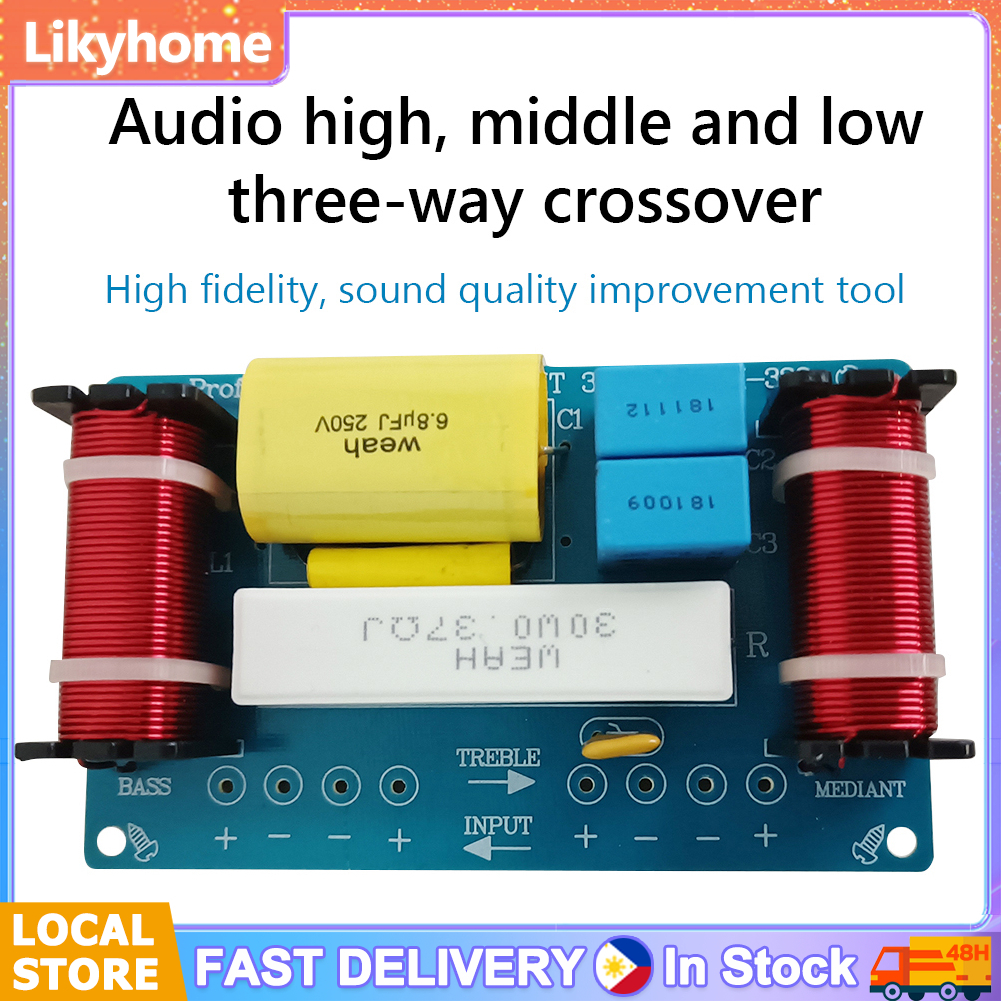 [Fast Delivery] 120W Speaker 3 Unit Hi-Fi Audio Frequency Divider 3 Way ...