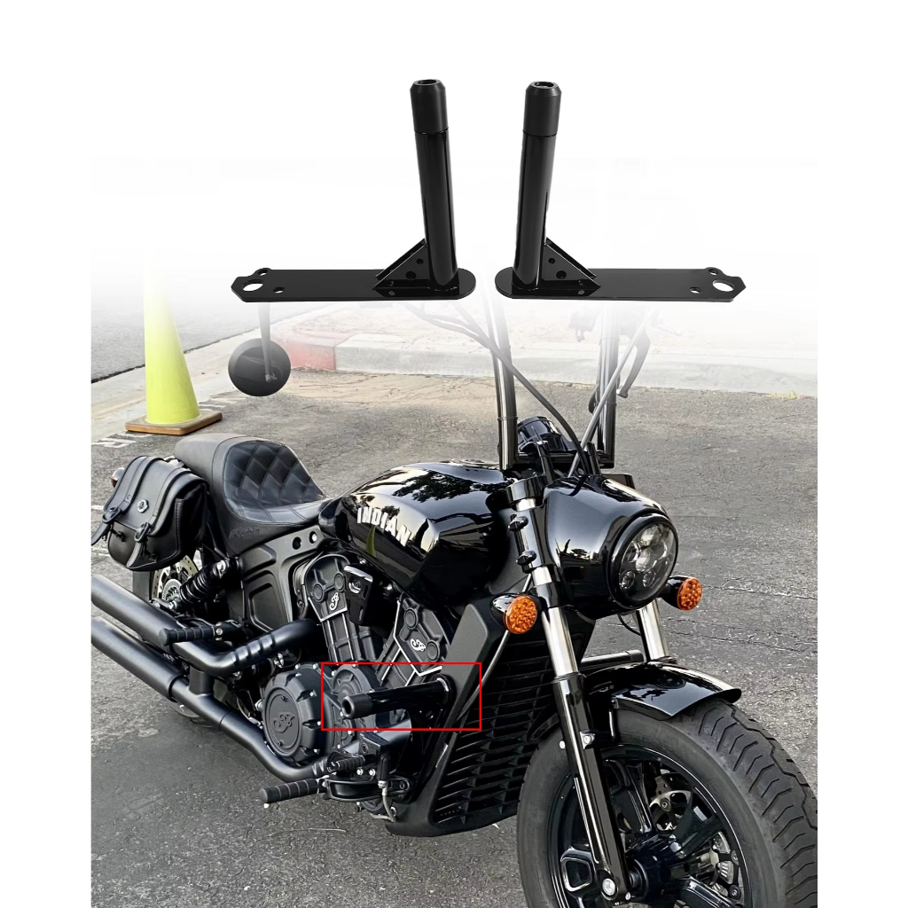 Scout Bobber Rogue Highway Footpegs Engine Guard Crash Bar Support ...