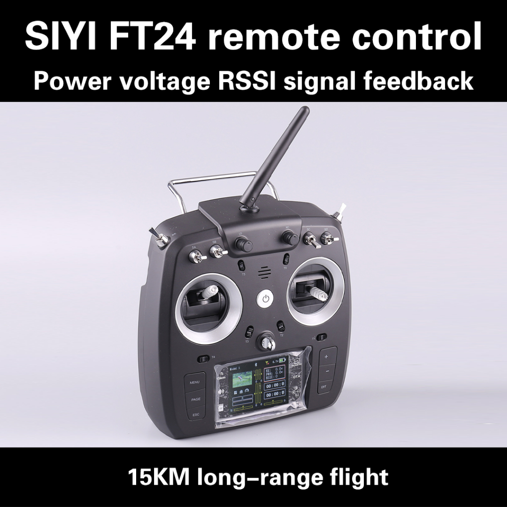 SIYI FT24 2.4GHz 12CH remote control FPV 15KM fixed-wing multi-rotor ride through drone drone ...