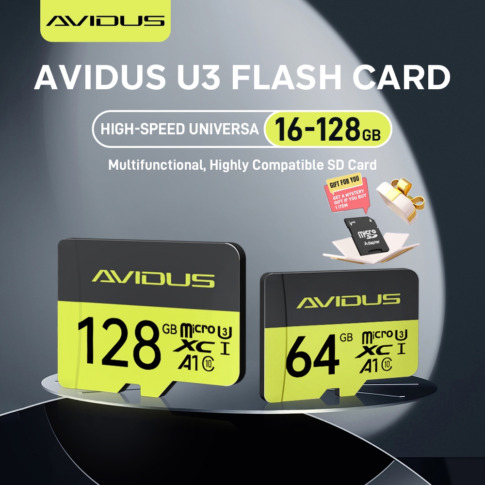 AVIDUS Micro SD Card 16GB 32GB 64GB 128GB Universal U3 TF Card For CCTV ...