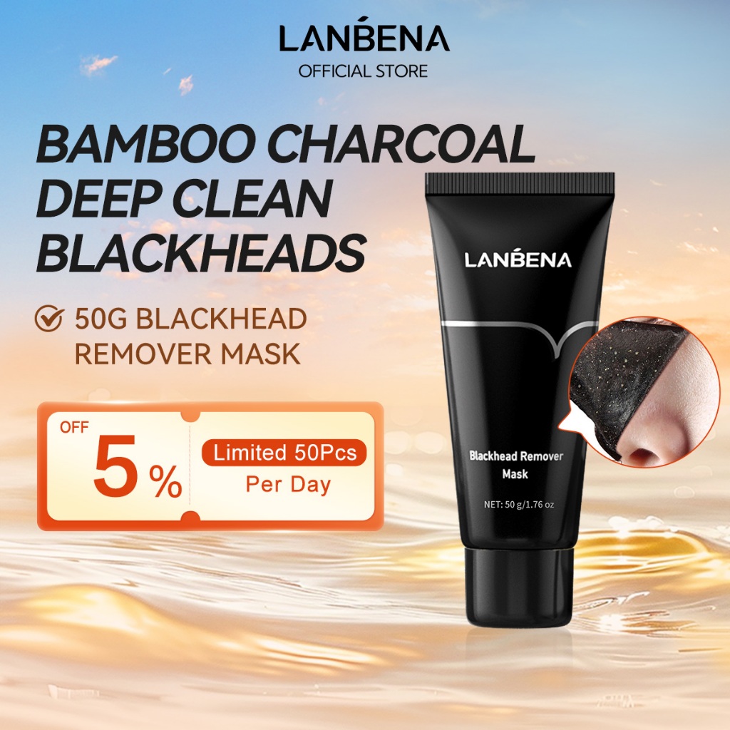 LANBENA Blackhead Remover Nose Strips Bamboo Charcoal Facial Peeling ...