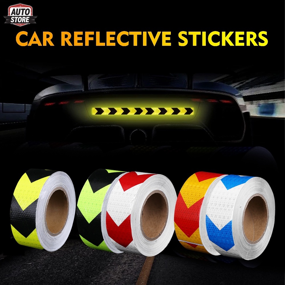 Car Reflective Warning Tape 5cmx5m Night Conspicuous High Visibility ...