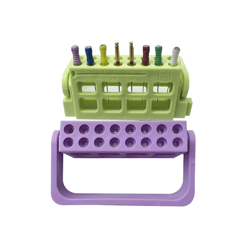 Dental 16 Holes Autoclave Endo Box Plastic Root Canal File Holder ...