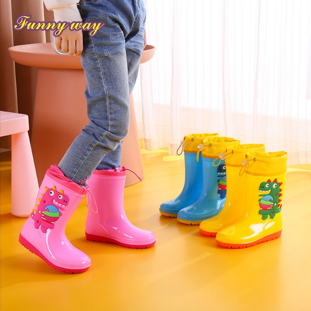 Children rain boots for 2-8 yrs old kid shoe for boy girl waterproof ...