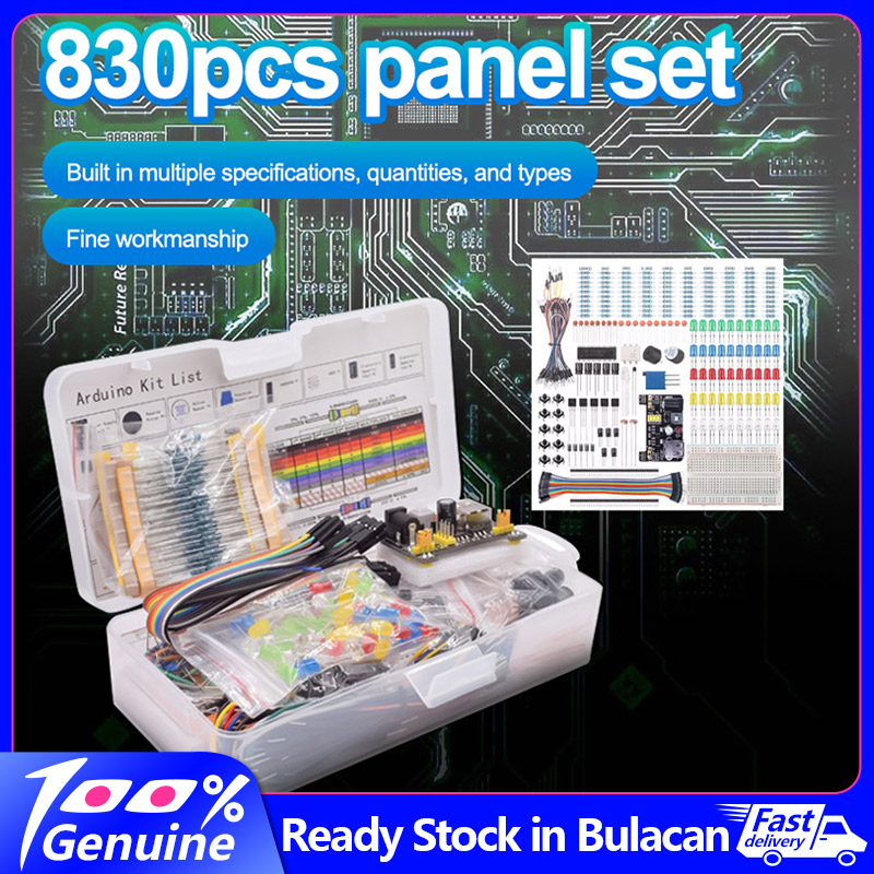 Electronics Component Fun Kit Basic Starter Set with 830 tie-Points ...