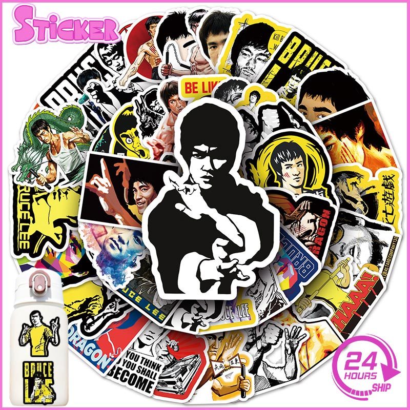 51PCS Bruce Lee Stickers Waterproof Vinyl for Water Bottles Laptop ...