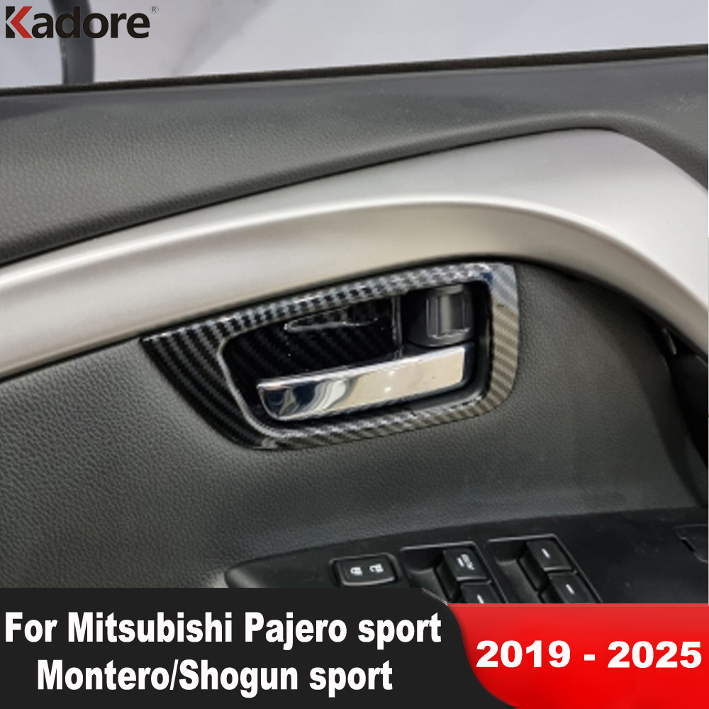 Car Interior Inner Door Handle Bowl Cover Trims For Mitsubishi Pajero ...