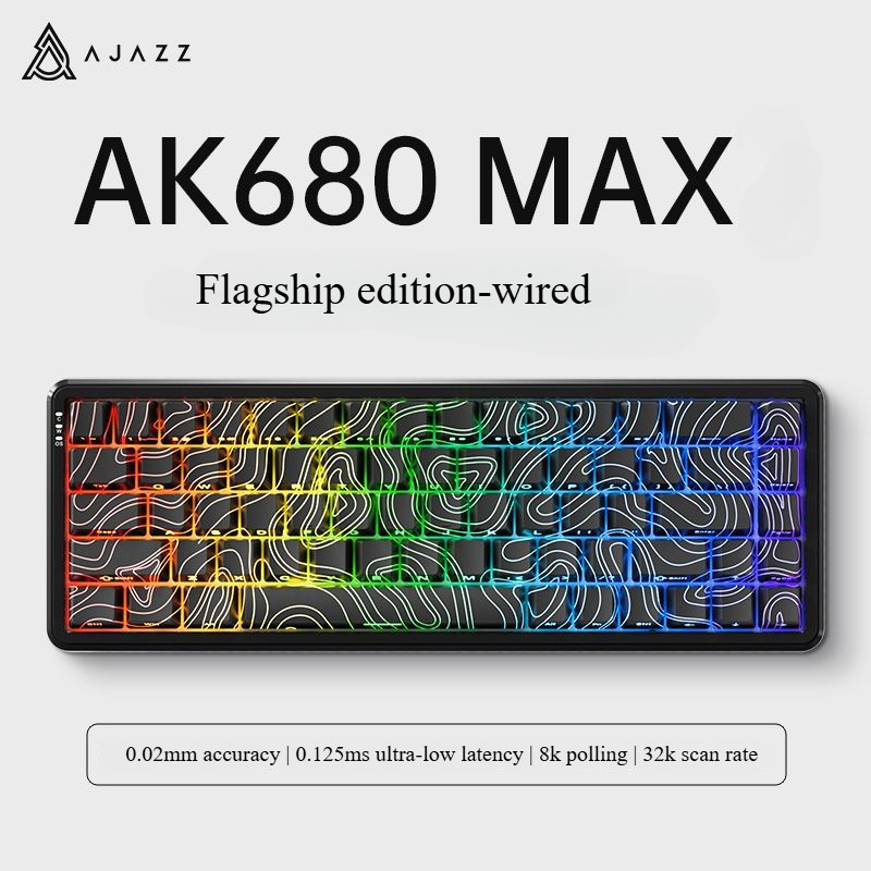 【Local Delivery】AJAZZ AK680 Max Wired Wireless Mechanical keyboard Rapid Trigger Keyboard ...
