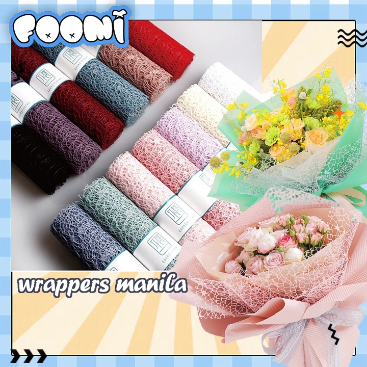 50cm*5Y Flower wrapping gauze jacquard net Korean gauze bouquet floral ...