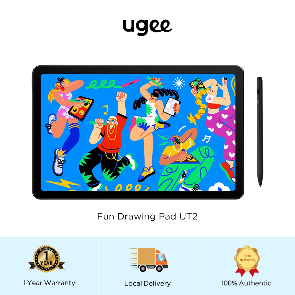 UGEE Fun Drawing Pad UT2 2K Display for Drawing & Writing, Android ...
