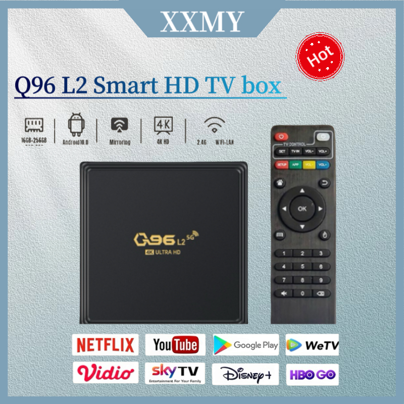 Q96 L2 Smart Box 4k 16-256GB Ultra HD S905 Processor 2.4G/5G Dual WiFiAndroid box smart home ...