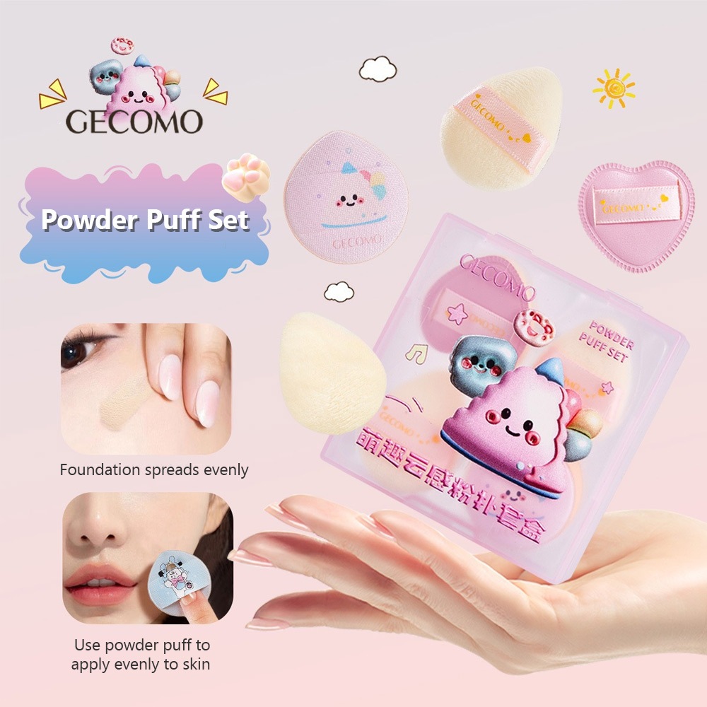 GECOMO Fingertip Puff Set, Concealer Setting Detail Makeup Puff, Soft ...