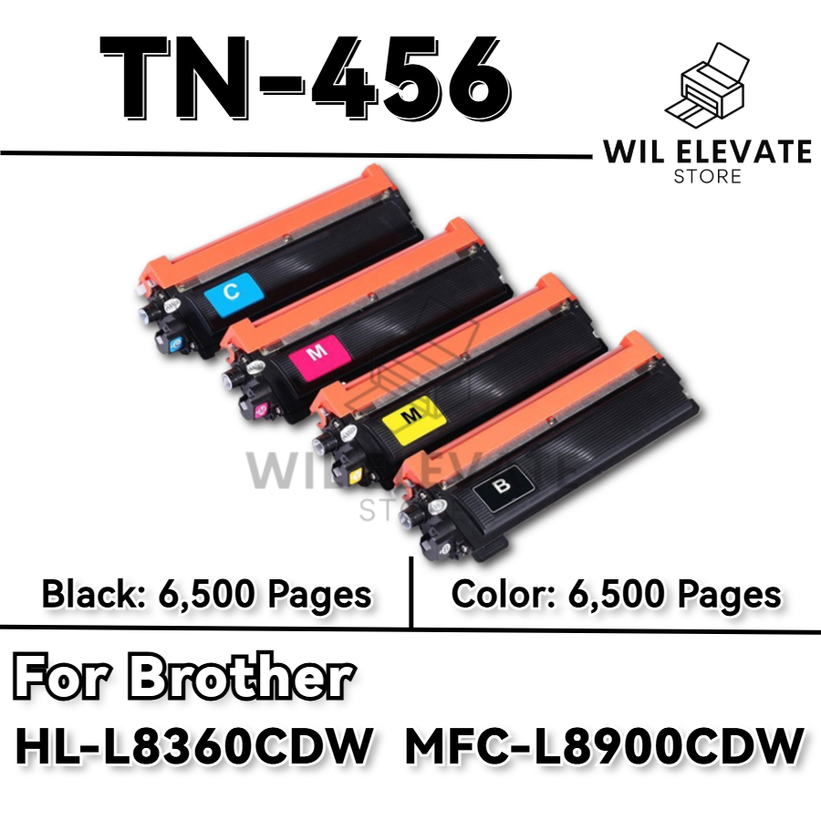 WilElevate TN-456 Toner Cartridge For Brother HL-L8360CDW MFC-L8900CDW ...
