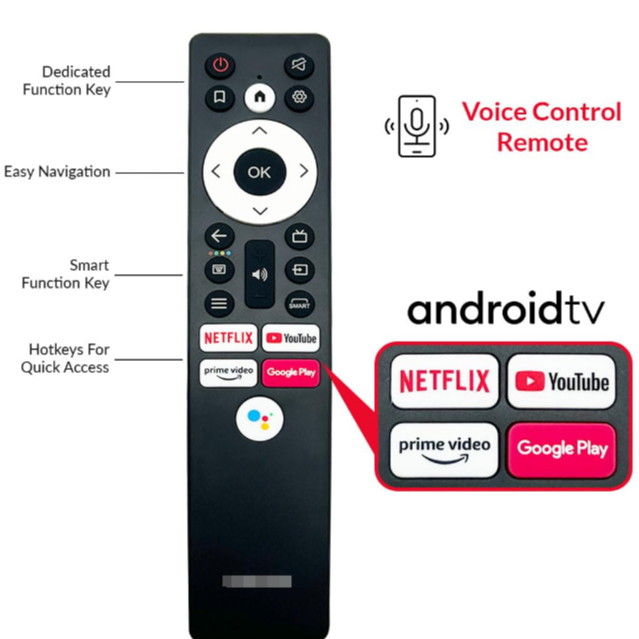 PENSONIC TV Voice Control Magic Remote shop TV remote magnifying FOR ...