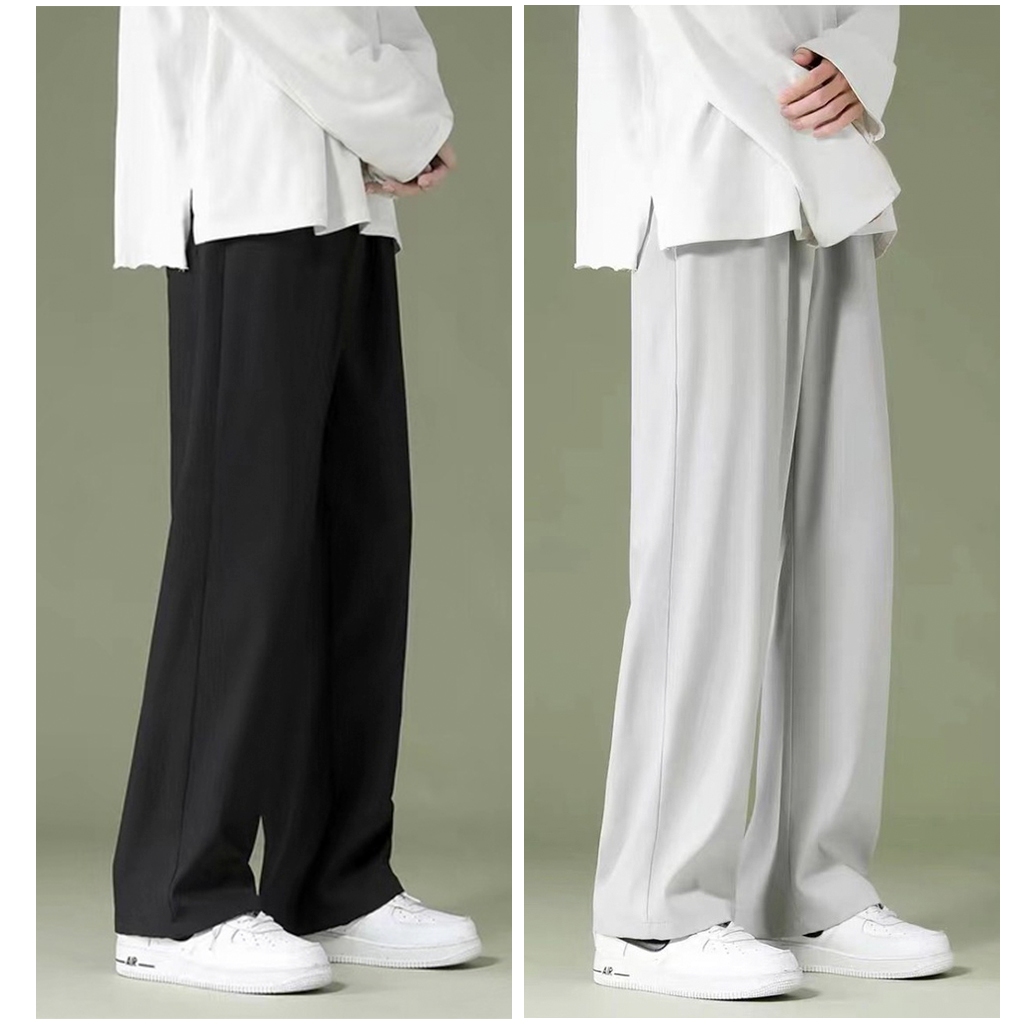 AS Men's Trouser Korean Baggy Pants Taslan Casual Pants For Men (Unisex ...