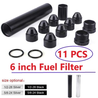 6 Inch fuel filter solvent trap and Oil Filter (11 pcs) 1/2-28 5/8-24 ...