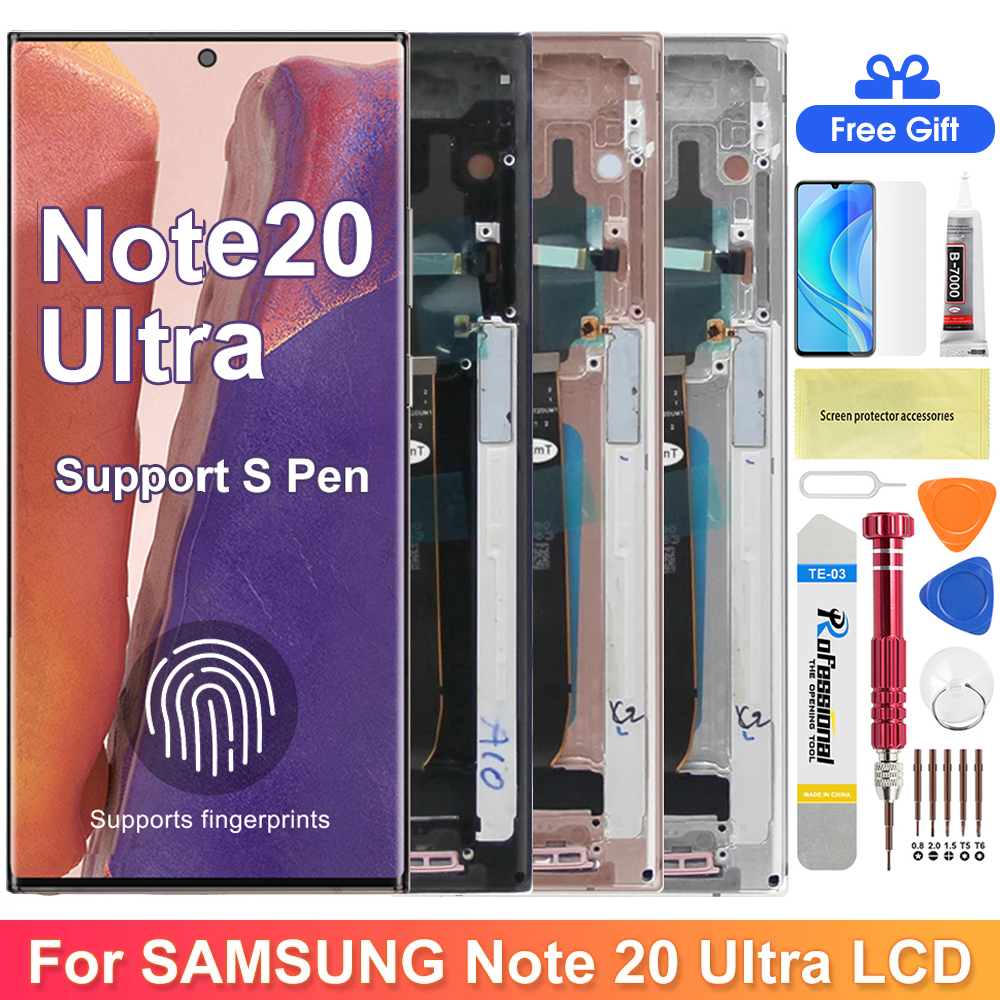 AMOLED Samsung Galaxy Note 20 Ultra 4G 5G LCD Display SM-N985F SM-N986B N986B/DS Touch Screen ...