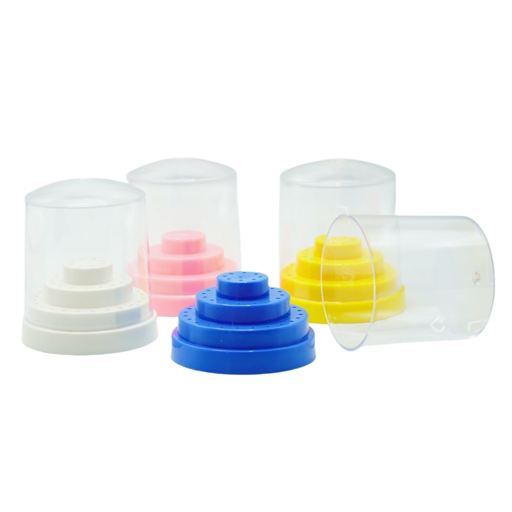 1pcs 48-Hole Plastic Round Bur Holder Block Case for Dental Lab - 4 ...