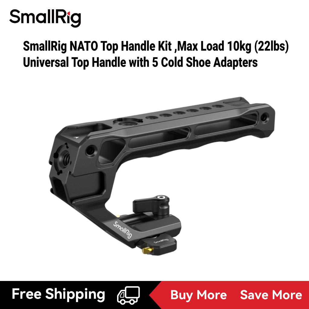 SmallRig Lightweight NATO Top Handle, Max Load 10kg (22lbs), Universal ...