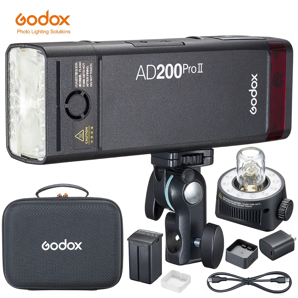 Godox AD200Pro II Flash Pocket Existing TTL Flash, One-Tap Pairing with ...