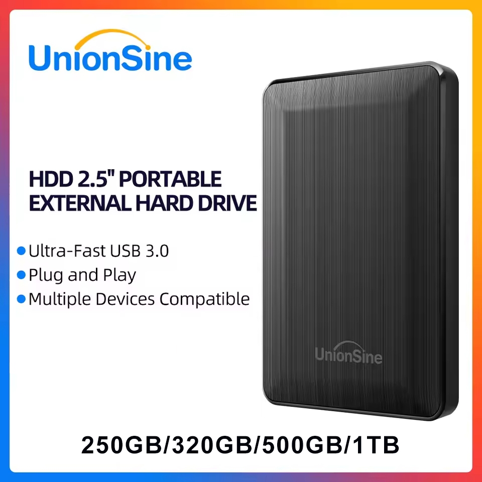 UnionSine HDD 2.5" Portable External Hard Drive 1TB 500GB 320GB 250GB ...