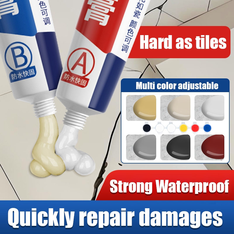 FDC MALL 100g Tile Repair Paste Repair AB Glue Ceramic Crack Repairing ...