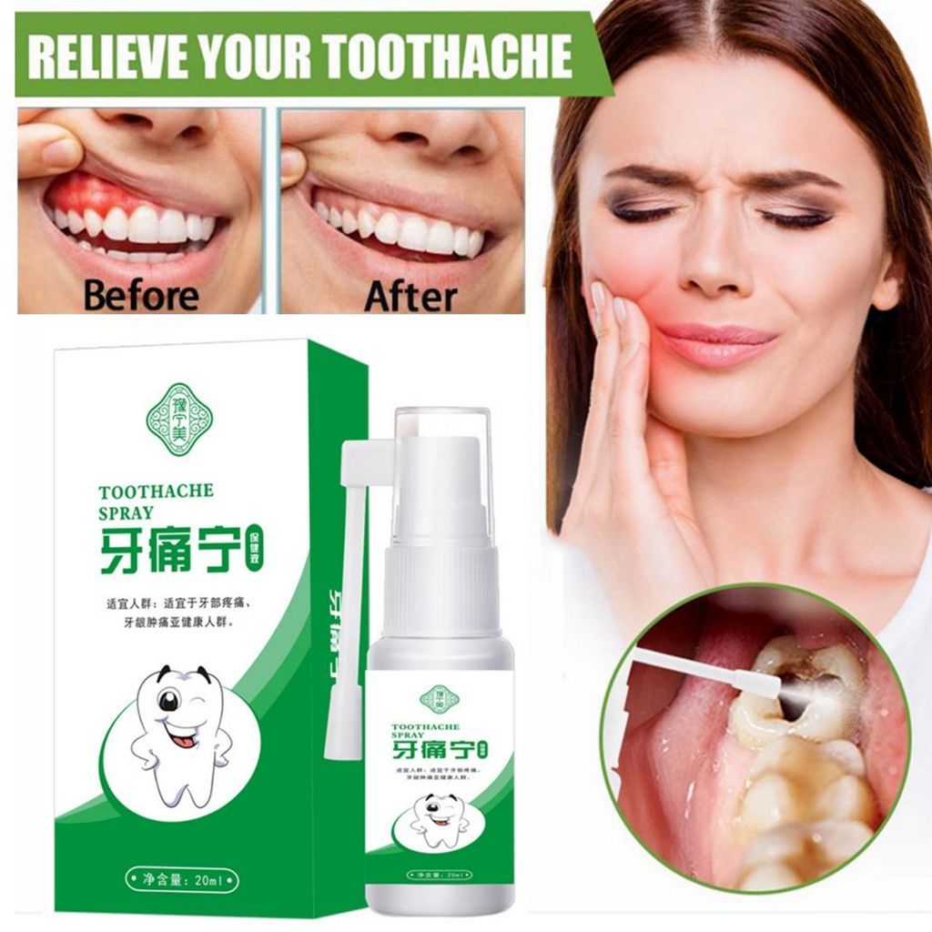 20ML Toothache Spray Instant Pain Relief Original For Adults & Kids ...