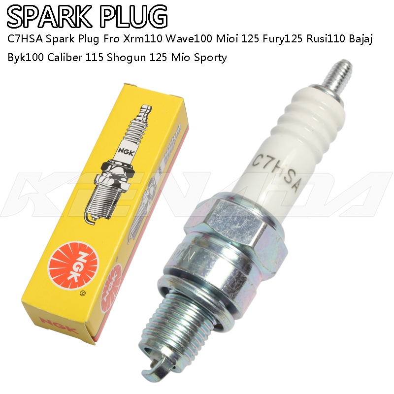 C7HSA Spark Plug For Xrm110 Wave100 Mioi 125 Fury125 Rusi110 Bajaj ...