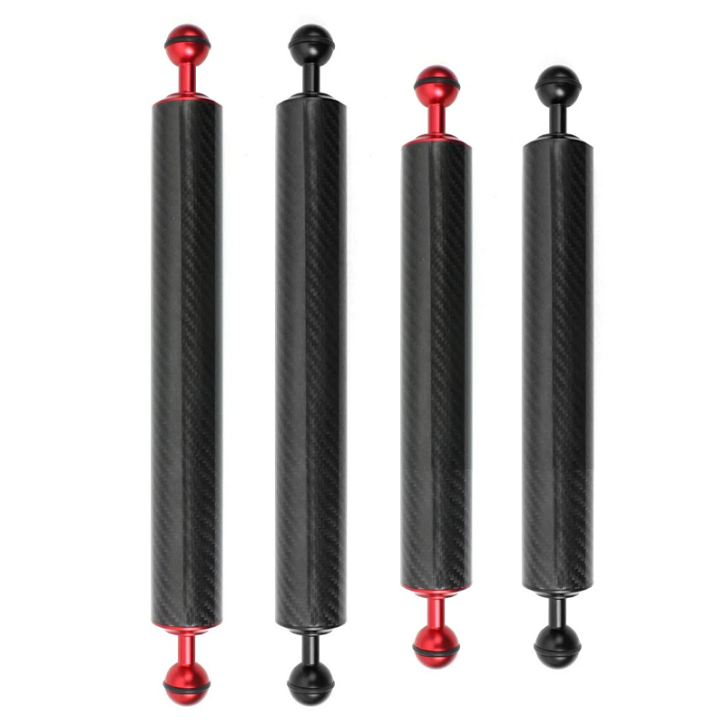 Carbon Fiber Float Extension Arm 1" Dual Ball Diving Camera Photography ...