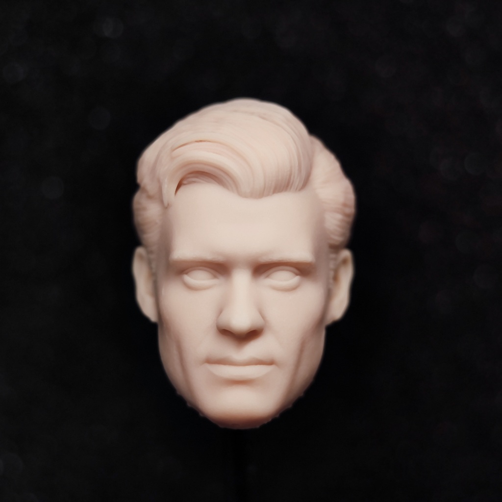 Unpainted 1/12 Scale David Corenswet New Superman Head Carved Model Fit ...
