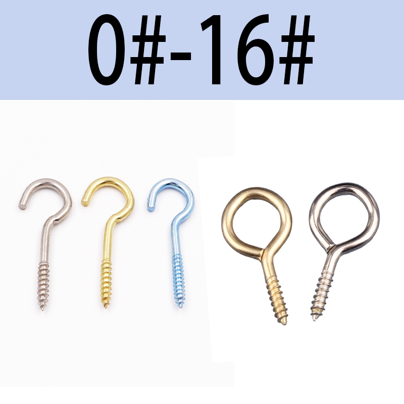 Copper plated sheep eye self tapping screw with loop (closed/open ...