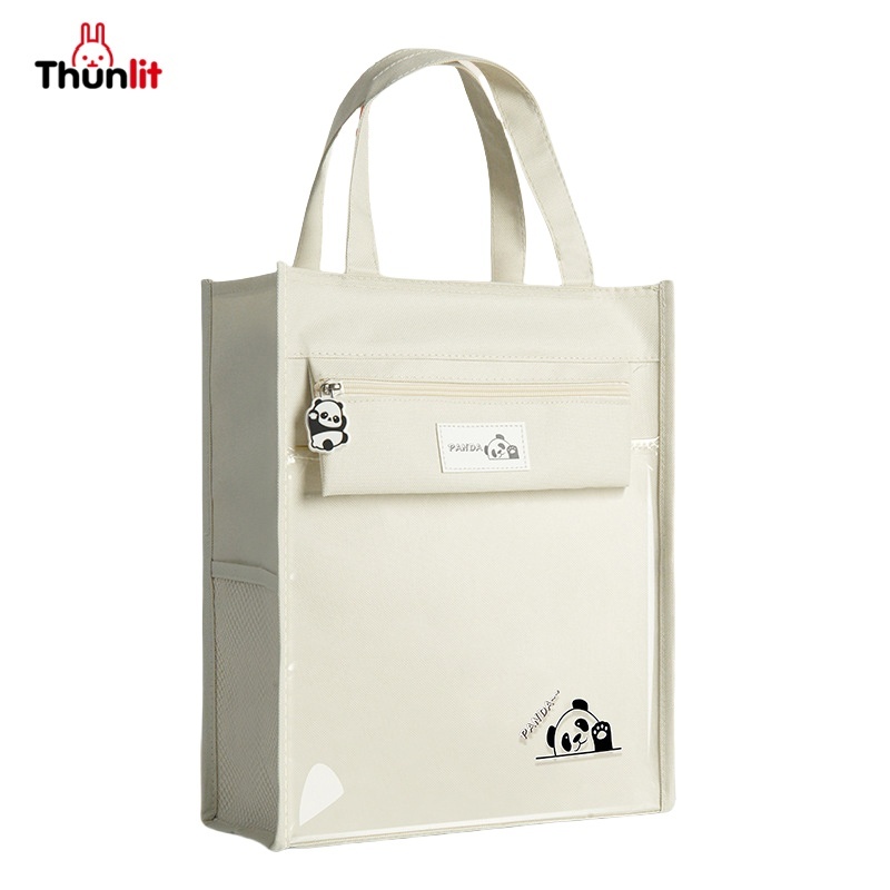 Thunlit Student Tote Bag Simple Large Capacity Waterproof Tutoring Bag ...