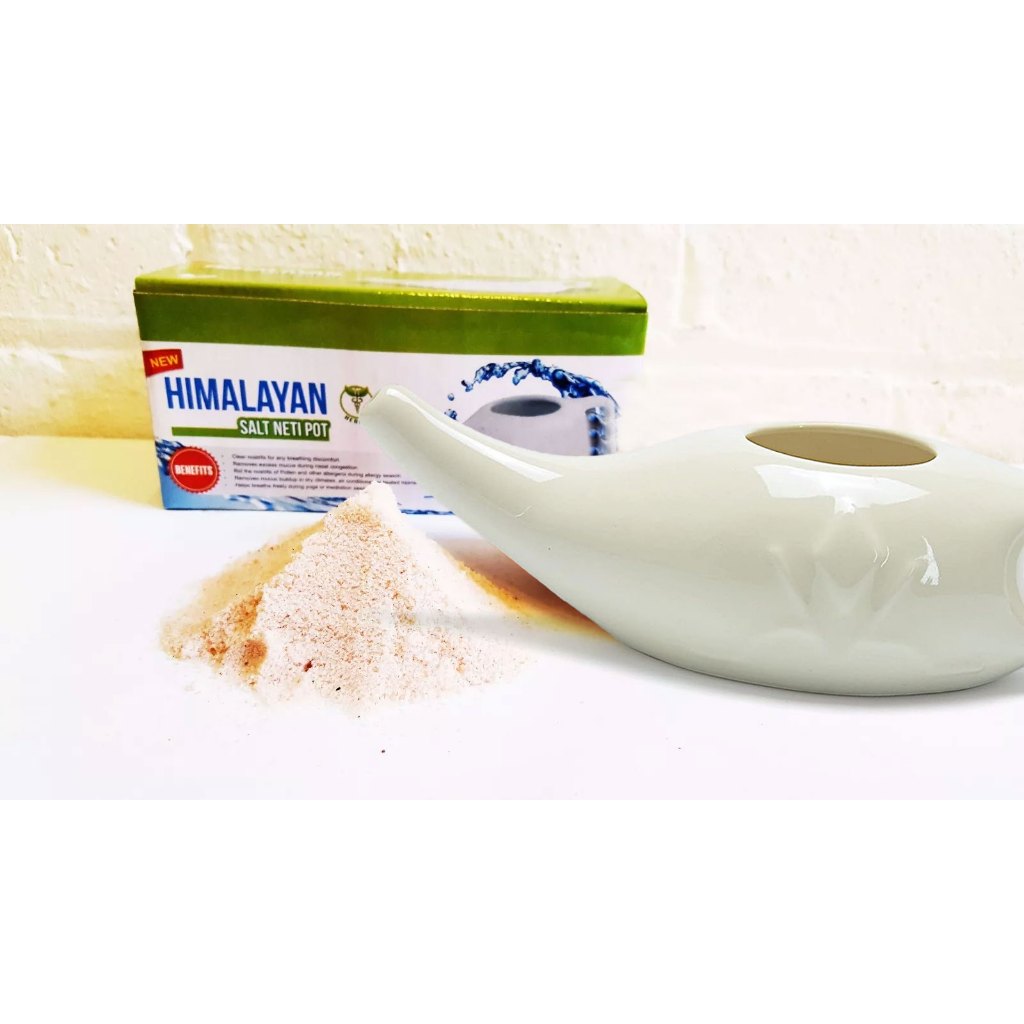 Ceramic Neti Pot for Nasal Flushing & Sinus Relief – Ideal for Allergy ...